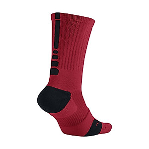Nike Men`s Dri-FIT Elite Basketball Crew Socks