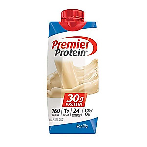 Premier Protein Shake 30g 1g Sugar 24 Vitamins Minerals Nutrients to Support Immune Health, Vanilla, 44 Fl Oz, (Pack of 4)