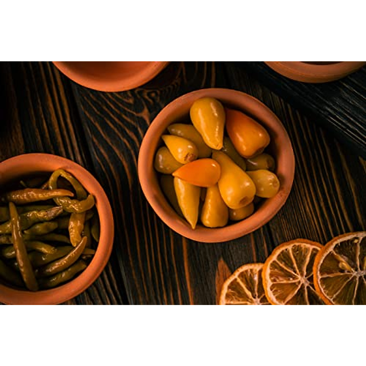 LUKSYOL Handmade Unglazed Clay Bowls: Set of 8 (3.1 x 1.38 inches) - Embark on a Culinary Journey with Authentic Terracotta Cooking for Indian, Mexican, Korean Delights!