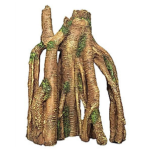 SLOCME Aquarium Resin Tree Trunk Ornament - Fish Tank Wood House Decor, Betta Fish or Other Pets Can Swim Through The Branches