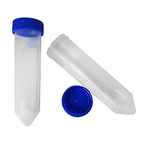 50 ml Conical Centrifuge Tube with Conical Bottom, Leakproof Screw Caps, up to 12000xg, Polypropylene (PP) (Pack of 25)