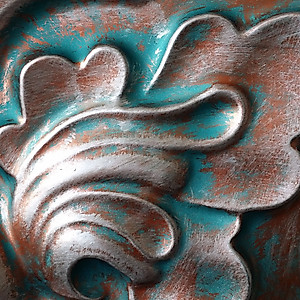 PLASTDECOR Tin Ceiling Tile Faux finishes Green Rust Copper PL30 Pack of 10pcs