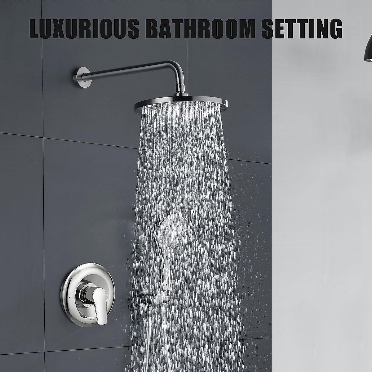 16090 Chateau Collection Escutcheon Replacement Compatible with Moen One-Handle Tub and Shower Faucet Cover Plate, Chrom