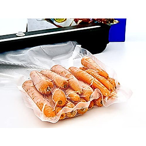 ICO Clear Vacuum Bags for FoodSaver, Quart size bags, 50 count (Vacuum Freezer Storage Bags) Certified BPA and Phthalate free