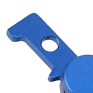 Stair Gauge Knob, Aluminium Alloy Square Gauge Stair Stringer Layout Tool for Speed Square Circular Saw Rip Guid Framing Jig (Blue)