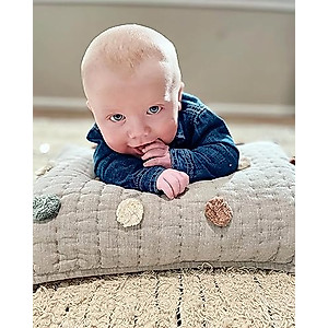 Crane Baby Decorative Quilted Pillow, Rainbow