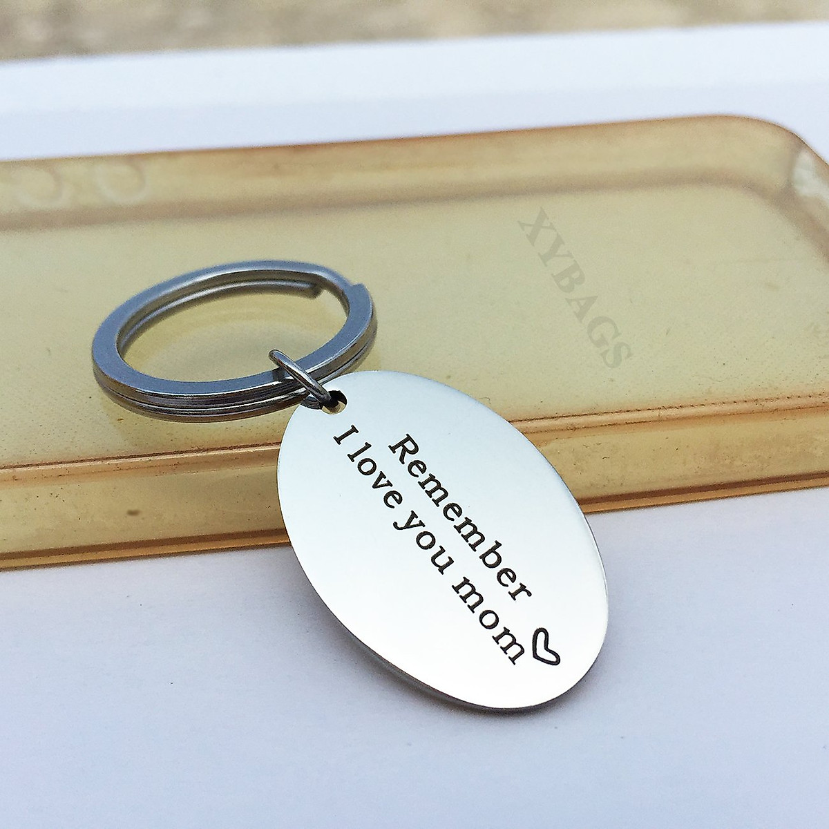 XYBAGS Mother's Day Keychain Gifts from Daughter Son - Remember I Love You Mom - Birthday Christmas Gift for Mom