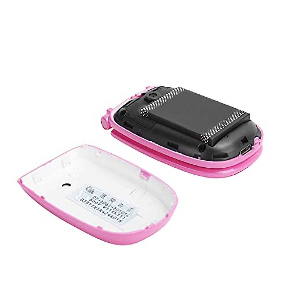 Dpofirs Portable Cute Flip Mobile Phone, Smallest Mobile Phone Toy for Kids Toddlers Students, 1.44in Mini Cell Phone, Mini Phone Gifts for Kids(Pink)