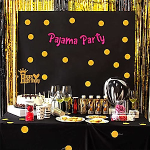 Pajama Party Pink Glitter Banner – Slumber Party – Pajama Party – Girls Night In Decorations, Supplies, Favors and Gifts
