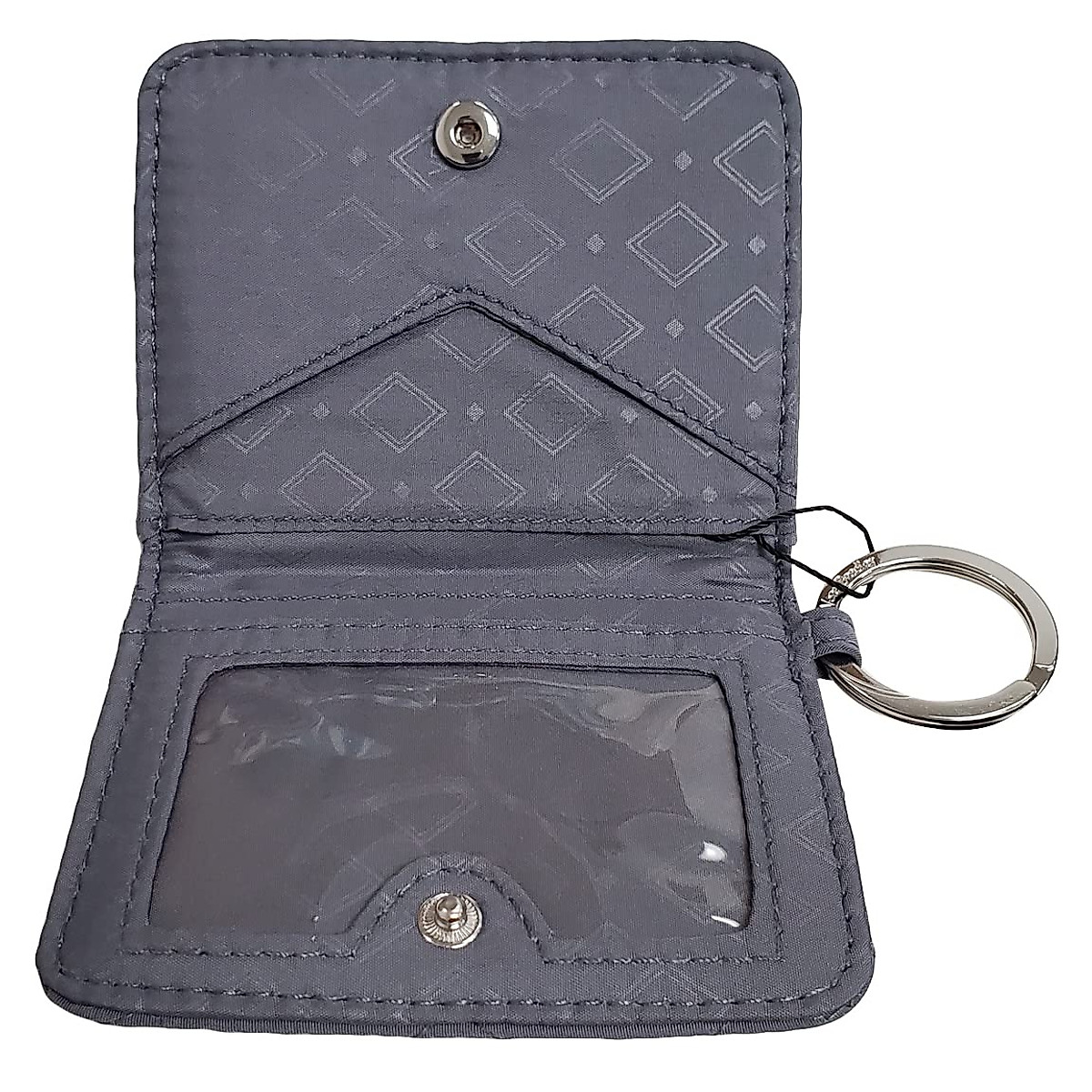 Vera Bradley Campus Double ID Wallet (Carbon Gray)