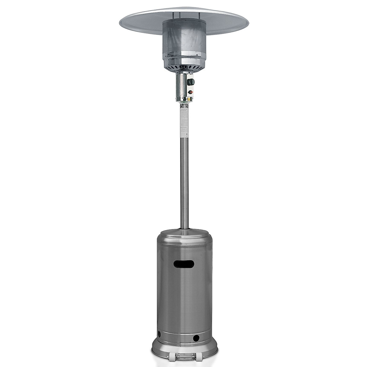 Garden Sun GS4400SS Floor Standing 41,000 BTU Propane Powered Patio Heater With Push Button Ignition, Stainless Steel