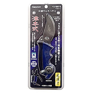 Hapyson YQ-880-B Tsumoto Type Measuring Multi Scissors, Blue