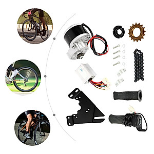 LyeXD 24V 250W Electric Bicycle Motor Kit, E-Bike Conversion Kit, Bike Motor Retrofit w/Motor Controller for 16''-28'' Wheel Motor Conversion Chain Kit (Battery not Included)