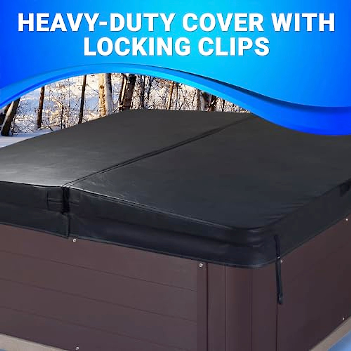 AquaLife Inland™ 5-6 Person 24-Jet Lounger Hot Tub with LED Lighting, Digital Control, Insulated Cover