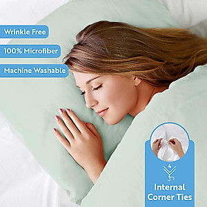 Linen Market Premium Ultra Soft 3 Piece Duvet Cover Set Full/Queen Mint