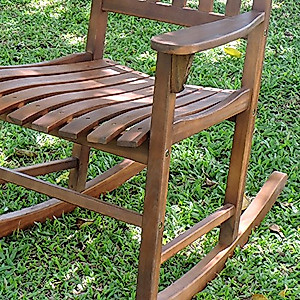 Merry Products MPG-PT41110 Rocking Chair, northbeam Natural Stained Traditional Rocker