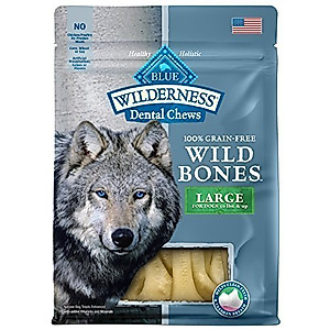 Blue Wilderness Grain Free Wild Bones Dental Chews (2 Pack) - Large