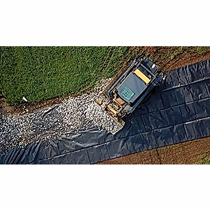 ArmorLay Commercial Grade Ground Stabilization Fabric, Underlayment (Black, 12.5' X 30')