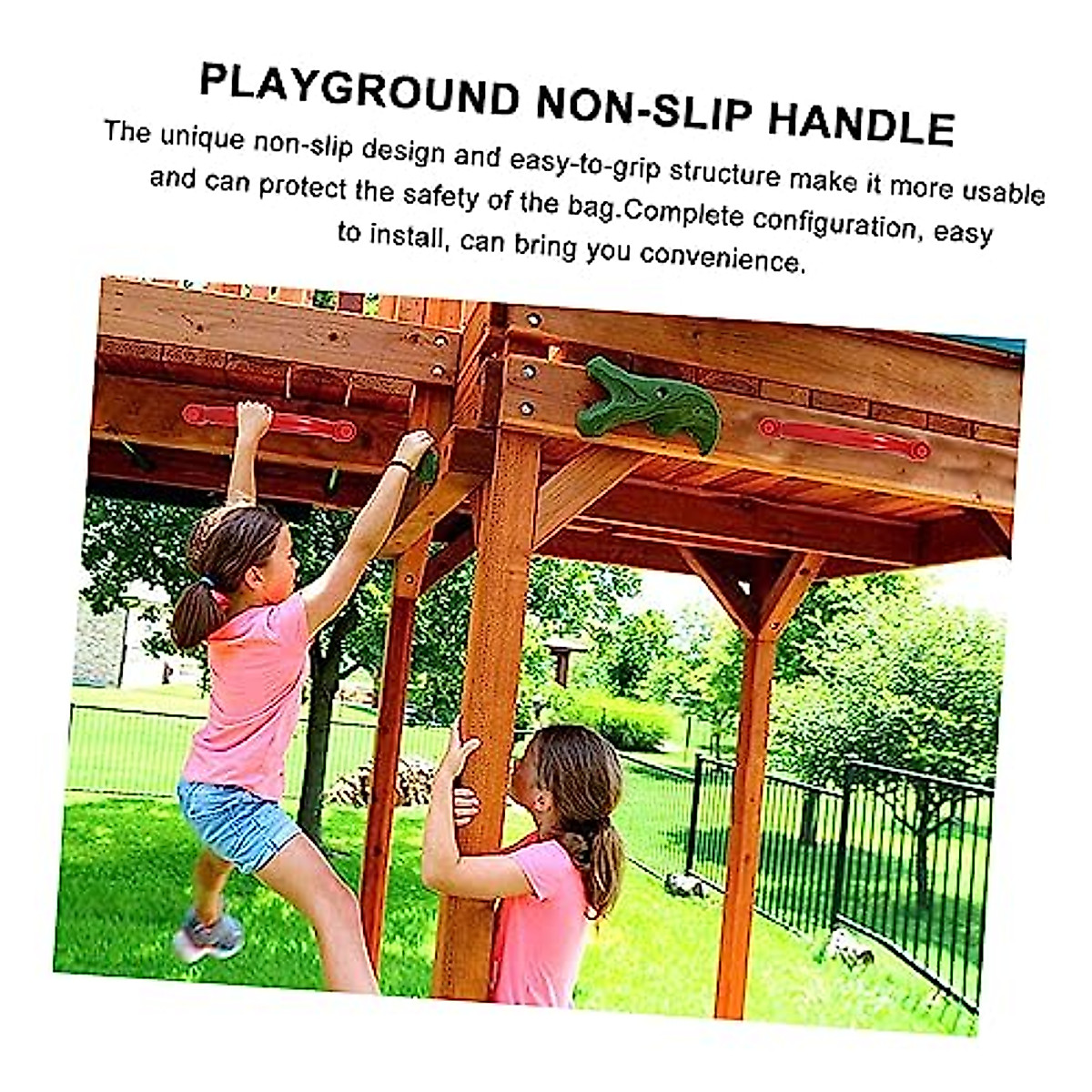 1 Set/4pcs Plastic Handle Outdoor Swings for Kids Outdoor Play Houses Grab Handles Grips Swing Safety Handle Hand Grips for Playset Safety Handle Parts Holder Jungle