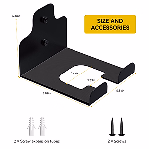 JNIHEEP Garage Organizer Trimmer Rack, Garden Power Tool Hanger Weed Whackers Holder Wall Mounted for Grass Trimmer, Hedge Trimmer, Garage Trimmer, Garden Tools,1 Pack