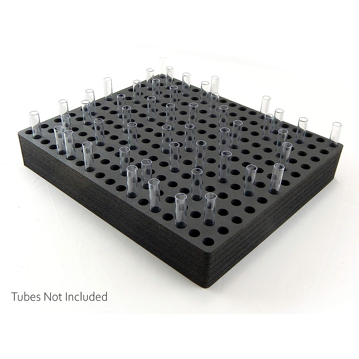 Polar Whale Test Tube Radioimmunoassay Rack Black Foam Storage Rack Organizer Stand Transport Holds 216 Tubes Fits up to 13mm Diameter