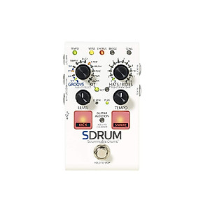 Digitech SDRUM Strummable Drums Pedal Bundle with FS3X Footswitch, Polishing Cloth, and 6 Dunlop Picks