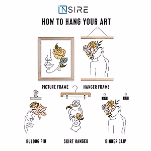 Woman Wall Art Fashion Wall Art Bathroom Artwork For Wall, Line Art Wall Decor Woman Silhouette Wall Art Line Drawing Wall Art Abstract Woman Wall Art, Feminine Wall Art - Set of 4 (8x10") UNFRAMED