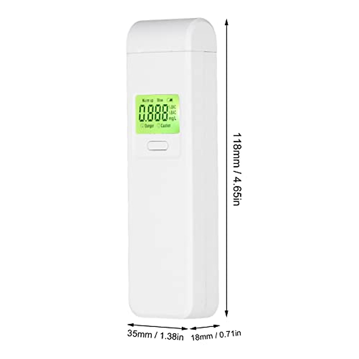 Portable Alcohol Breath Tester, Alcohol Breath Tester DC2V‑3.3V Avoid Dirty Versatile Professional Non Contact Blowing Abnormal Alarm for Home Party