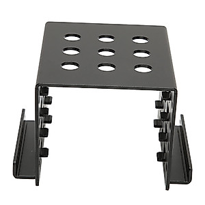 ASHATA 2.5in HDD Mounting Rack, 2.5 Inch Aluminium Alloy Hollow Hard Drive Storage Bracket, 2.5 Inch to 3.5 Inch Solid State Drive Built in Expansion for 2.5in IDE HDD SSD(Black)