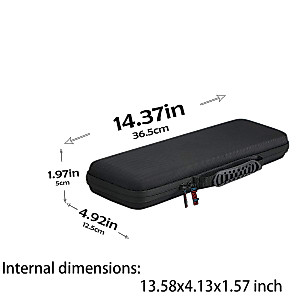 khanka Hard Travel Case Compatible with Nektar, 25-Key Midi Controller (SE25)