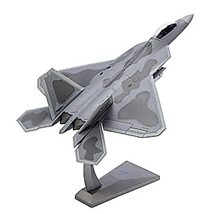 NUOTIE Classic USA F22 Raptor Fighter Attack Pre-Build Model 1:72 Aircraft Alloy Diecast Airplane Military Display Model Aircraft for Collection or Gift (AK 093)