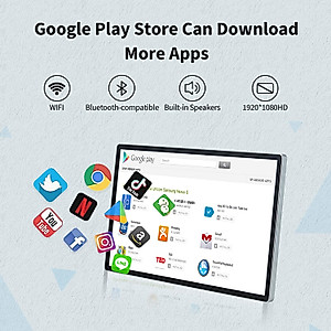 TouchWo 21.5 inch Android 11.0 Touchscreen Industrial PC, 16:9 FHD 1080P, WiFi and Built-in Speakers, RK3568 2GB RAM & 16GB ROM, Smart Board for Classroom, Meeting & Game