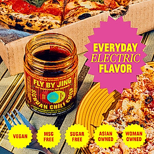 FLYBYJING Spicy Duo - Premium Sichuan & Xtra Spicy Chili Crisp Sauce Bundle - Hot & Savory - Elevates the Flavor of Any Dish - Perfect for Stir-fries, Dumplings, Noodles and More (6 oz, Pack of 2)