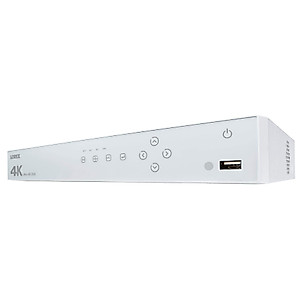 Lorex LHV51082TW 4K Ultra High Definition 8 Channel, 2TB Hard Drive Digital Video Surveillance Recorder (DVR), White