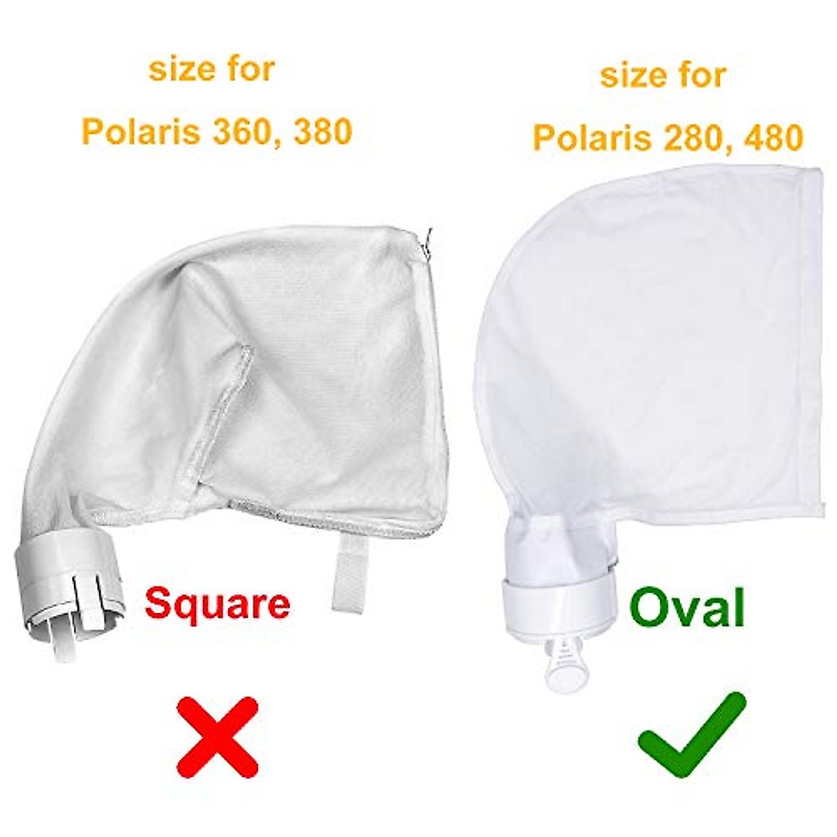 S-Union Pool Cleaner Parts Replacement for Polaris, 2 pack 280 All Purpose Bag, 3 pack Pool Cleaner All Purpose Tire, 5 pack Sweep Hose Scrubber Replace for Polaris 280 Part NO K13 K16 C-10 9-100-3105
