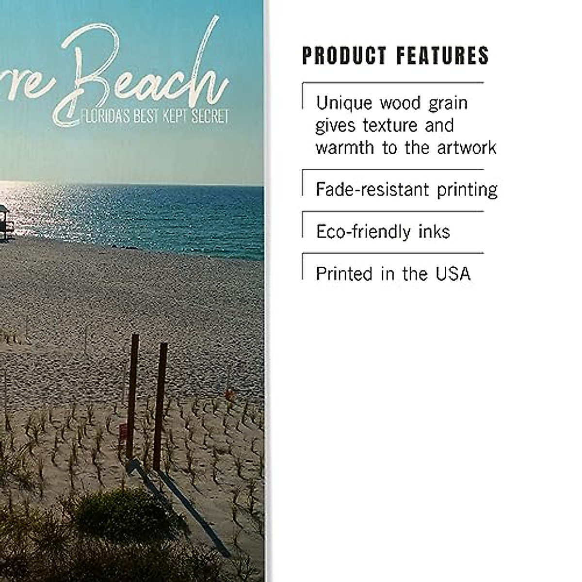 Lantern Press 6x9 Inch Wood Sign, Ready to Hang Wall Decor, Navarre Beach, Florida, Florida's Best Kept Secret, Lifeguard Station