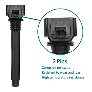 HQPASFY Ignition Coil Pack Set of 6 Compatible with Dodge Avenge Charger Durango RAM 1500 Chrysler Town & Country Wrangler VW Routan & More Replaces# 0221504032, UF648, C1791