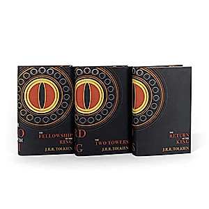 Juniper Books Lord of The Rings DUST Jackets ONLY in Black | Custom Designed Dust Jackets for Your 3-Volume Hardcover LOTR Book Set Published by Houghton Mifflin Harcourt | Books NOT Included