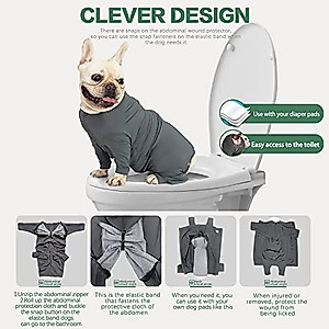 Dog Cone Alternative After Surgery for Large, Comfy Dog Onesie Recovery Suit for Surgery Male, Spay Dog Shirts for Medium Dogs Girl Female (XXXL Boxer)