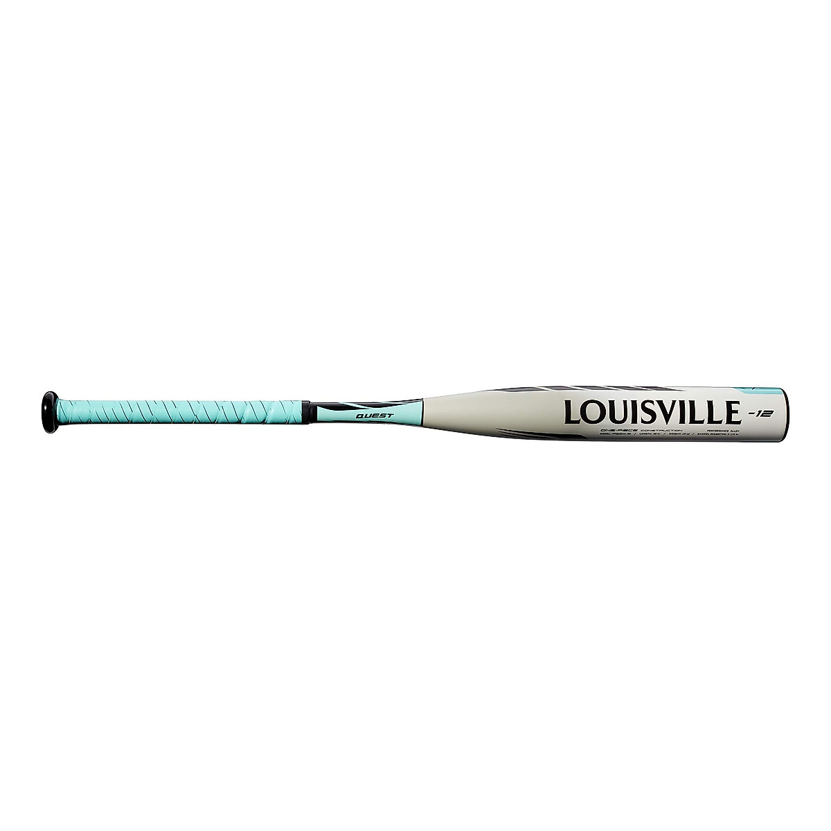 Louisville Slugger 2020 Quest (-12) Fastpitch Bat, 29"/17 oz, White/Teal/Black