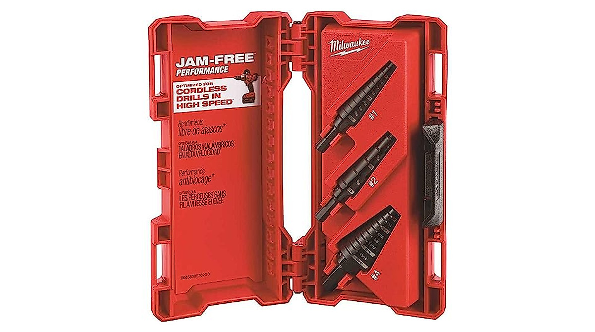 Milwaukee 3 Piece Step Drill Bit Set – High-Speed Performance