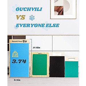 Scratch Square for Dogs, Extra Large Dog Scratch Pad for Nail, Hands Free Dog Nail File Toy, Stable Dog Scratch Pad with Bracket, Two Heights Optional