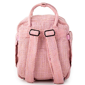 DIME BAGS Hot Box Mini Backpack | Multi Pocket Small Backpack made of Premium Hemp and Recycled Materials | Travel Bag (Pink)