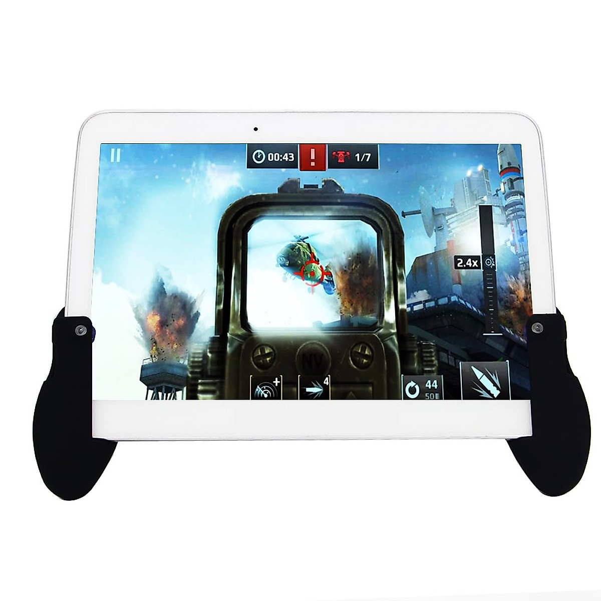 iPad /Android Tablet /SmartPhone Game Controller, Mobile Phone Gamepad Holder Mobile Game Grip Mobile Gamepad Joystick Game Clutch for 4~12.9 In Equipment(black)