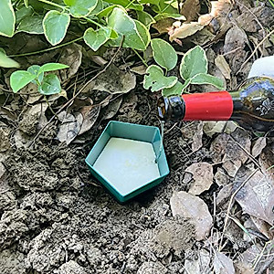 Beslands 6 Pcs Plastic Box 3.9" x 2.4" x 2.8" with 3 Digging Tools and a Pair of Gloves (Green)