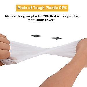 Disposable Shoe Covers 200Pack(100Pairs) Boot & Shoe Cover Disposable Non Slip Waterproof One Size Fits Most for Garden Carpet Guests Booties