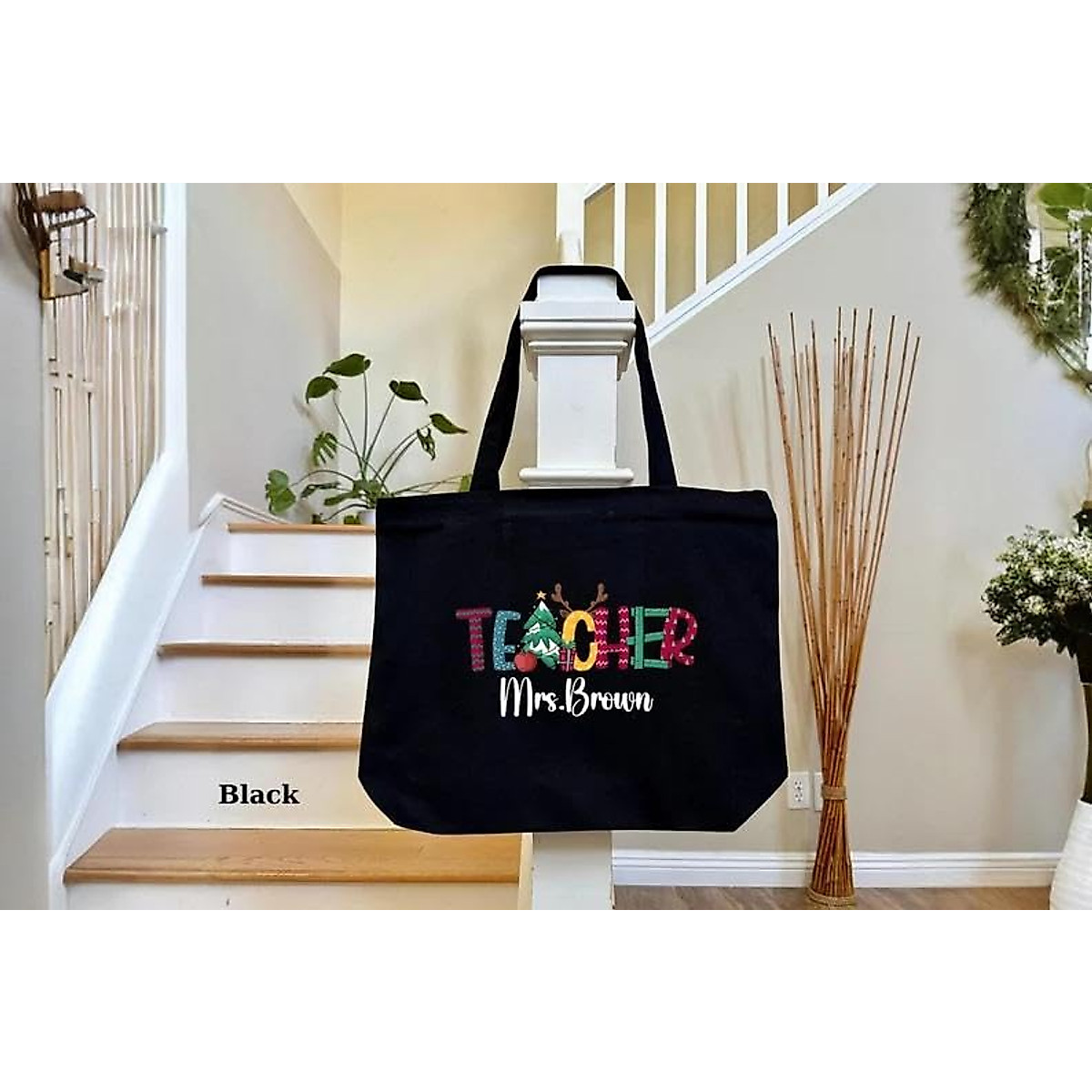 Women Christmas Bag, Christmas Vibes Tote Bag, Tote Bag Aesthetic, Holiday Gift Bag, Christmas Family Gift Bags, Customized Christmas Bag
