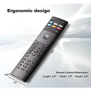 Universal Remote-Control for Vizio Smart-TV, Remote-XRT136-Replacement Compatible with LED LCD HDTV 4K UHD and More TVs …