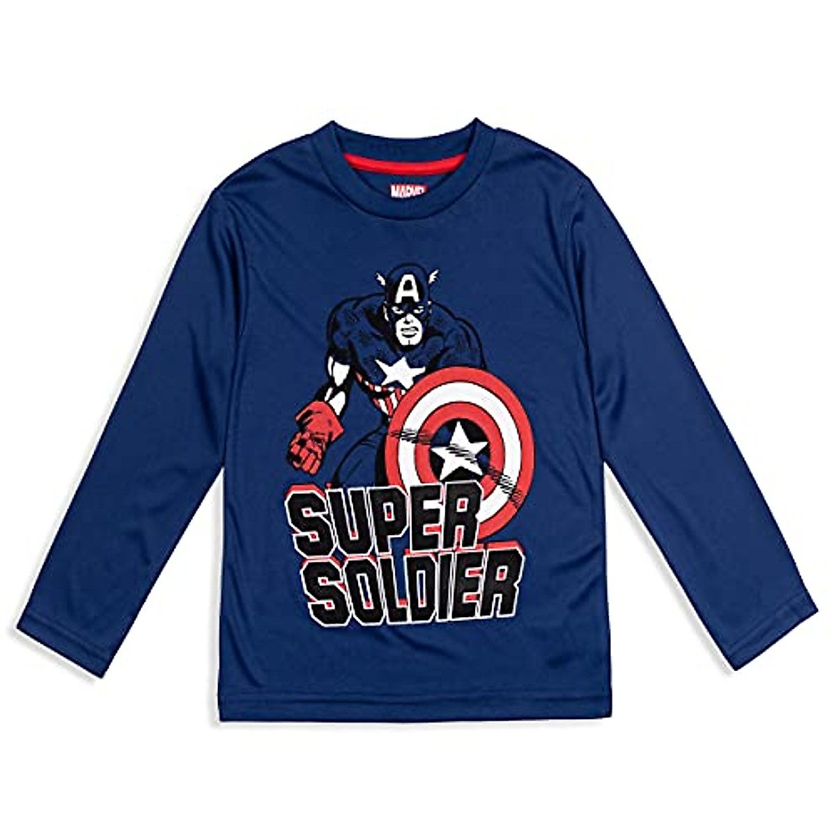 Marvel Avengers Spider-Man Hulk Captain America Iron Man Little Boys 4 Pack Athletic T-Shirts Multicolor 7-8