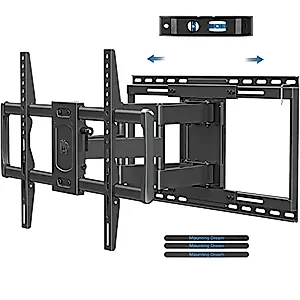 Mounting Dream TV Wall Mount with Sliding Design for Most 42-86" TV, Full Motion TV Mount with Swivel Articulating Dual Arms, Easy for TV Centering, Max VESA 600x400mm, 132 lbs, MD2198